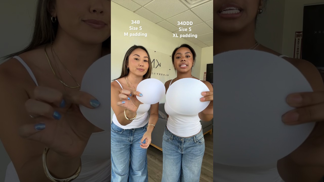 34B vs 34DDD brami try on! The customizable padding is a game changer!
