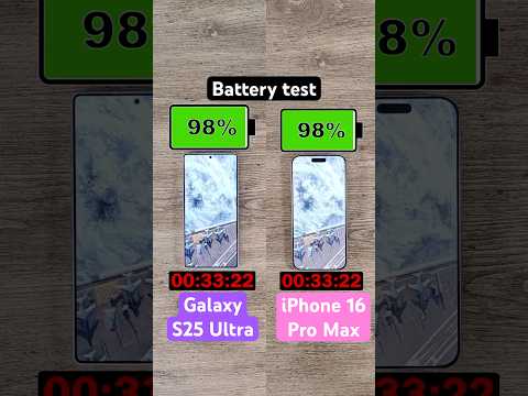 Samsung Galaxy S25 Ultra vs iPhone 16 Pro Max battery test!
