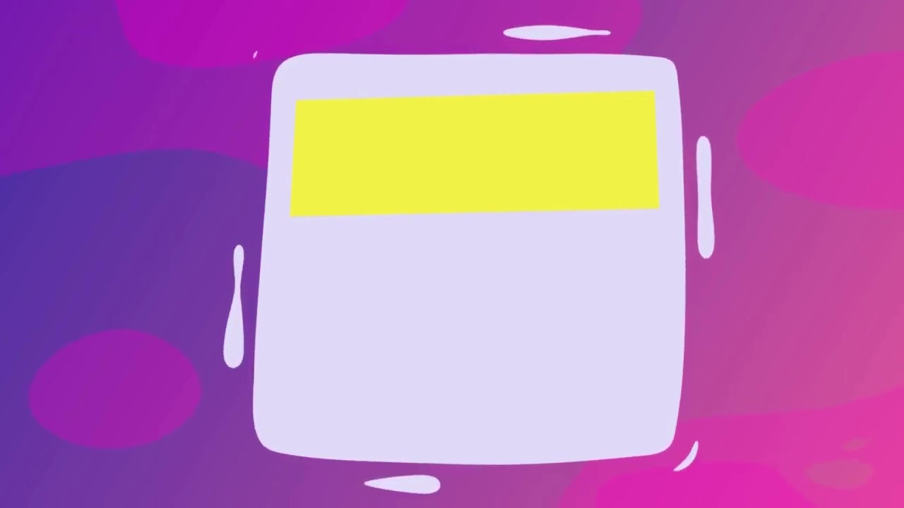 Free to Use Motion Graphic Video Background Loop - [  square purple speech bubble / trivia / Q&A ]