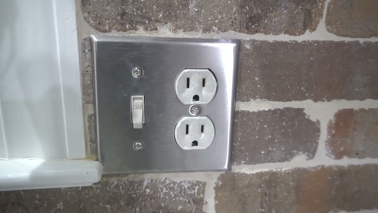 ENERLITES Combination Toggle Light Switch or Duplex Receptacle Outlet Metal Wall Plate