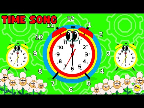 Clock Song | Time Songs | ⏰ #learningtime! 🎸 A Fun Clock Song For Kids #kiddotvvv #kidsongs
