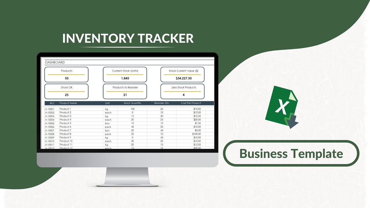 Inventory Tracker Excel Template