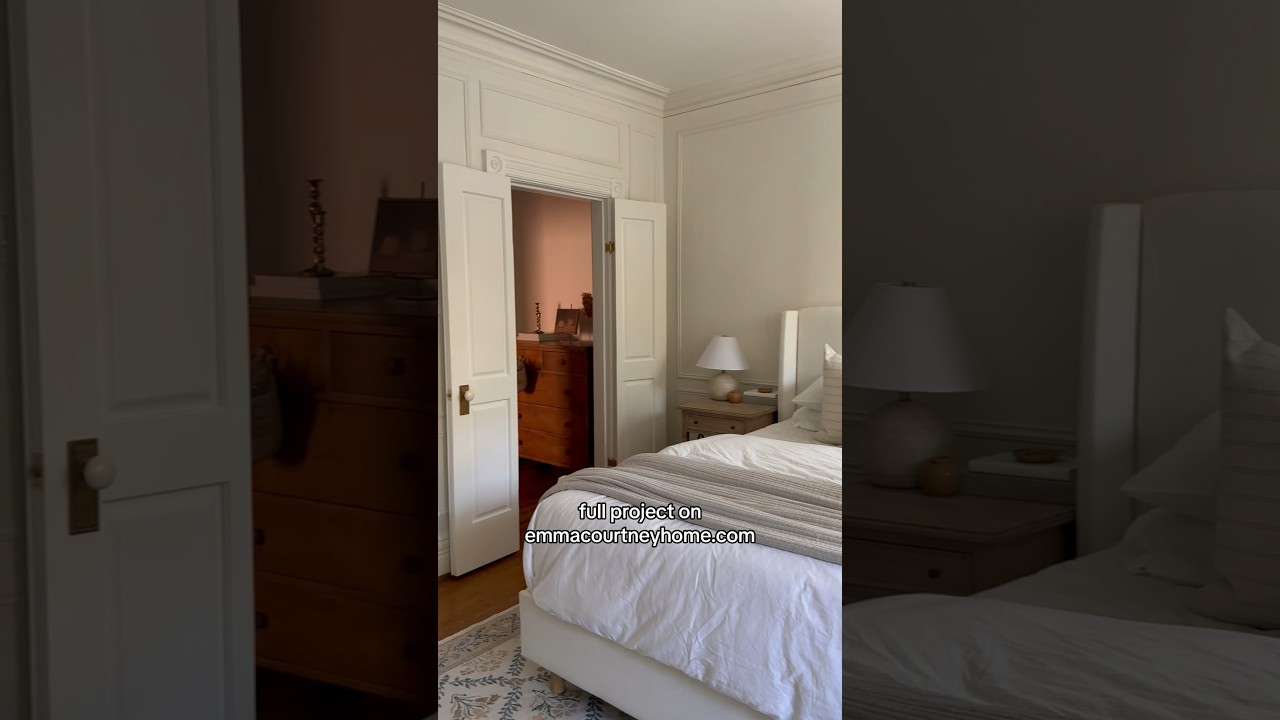 ✨🚪DOOR REVEAL - DIY double doors, splitting a single door in half