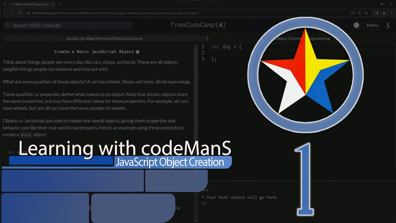 Create a Basic JavaScript Object | freeCodeCamp | Object Oriented Programming