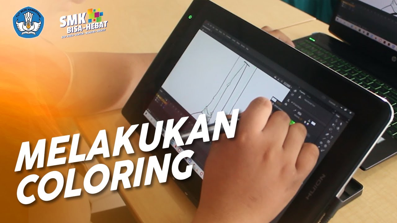 Melakukan Pewarnaan Gambar Karakter (Coloring) - Animasi
