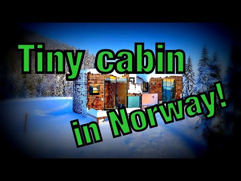 Tiny wooden modern cabin in Norway 22m2
