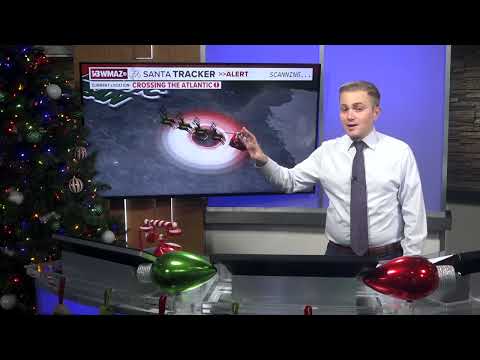 Live Santa Tracker 2023 - Crossing the Atlantic 7:30 PM