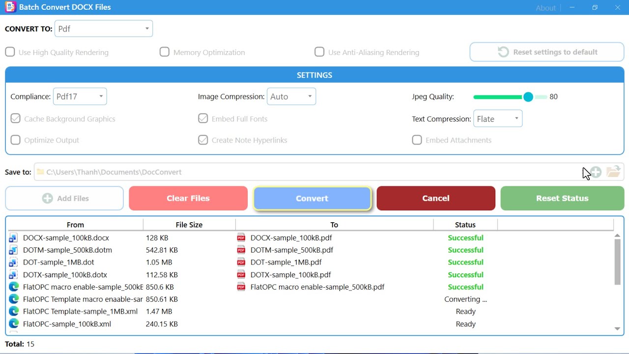 Download Batch Convert DOCX Files