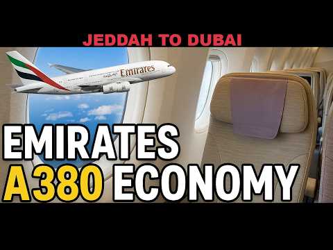 Emirates A380 - Best Economy class in The World (Jeddah to Dubai)