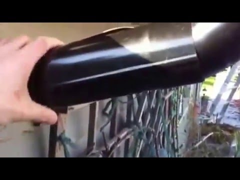 Lindab Rainline Gutter funnel installation