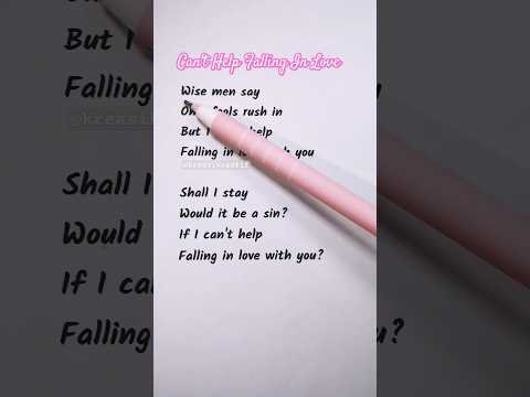Learn Romantic English with “Can’t Help Falling In Love” 💖🎶