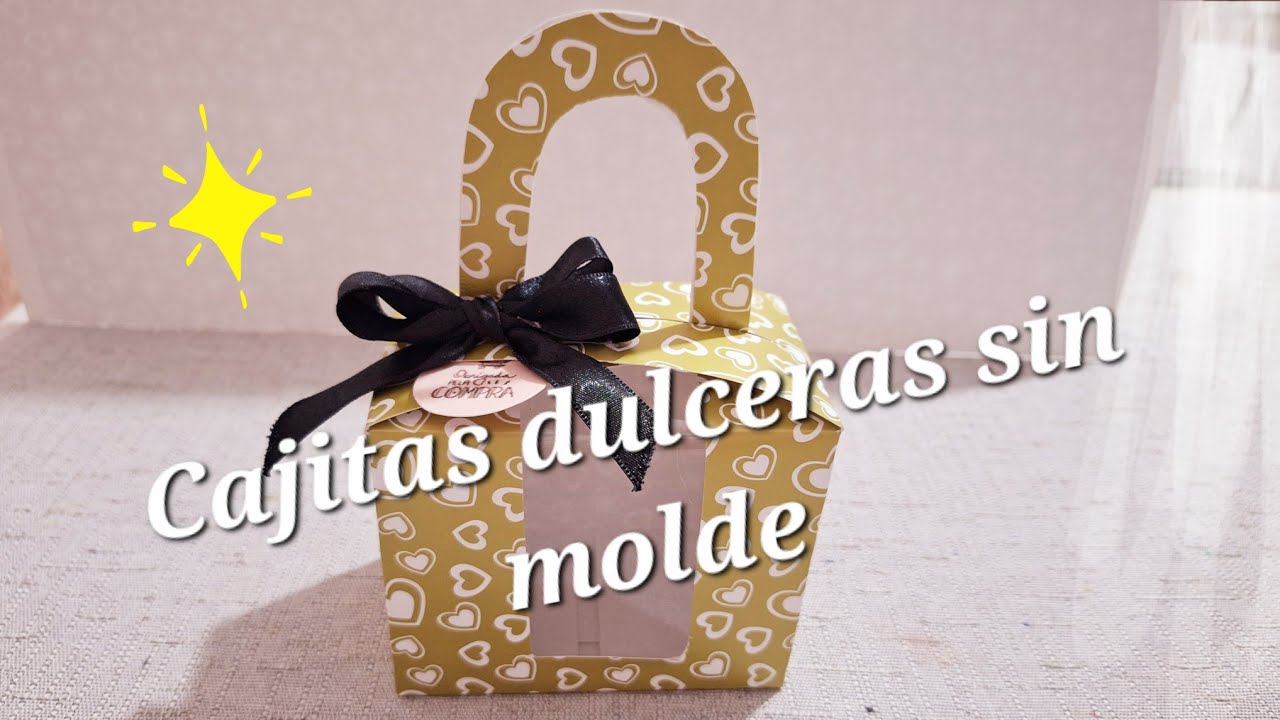 Crea tus propias cajitas dulceras sin molde .