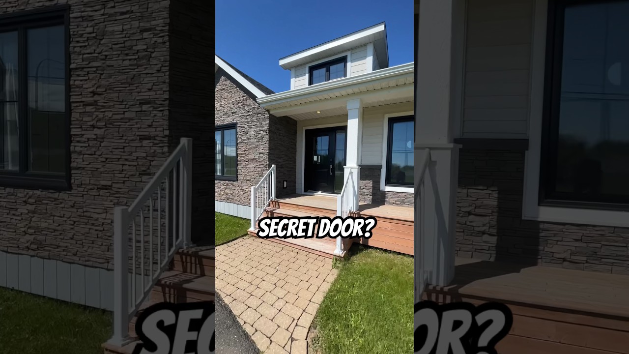 This PREFAB HOME has a Hidden Room! #hometour #prefabhouse #modularhome #home