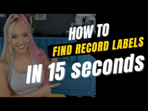 How to find record labels in 15 seconds and how to contact them!