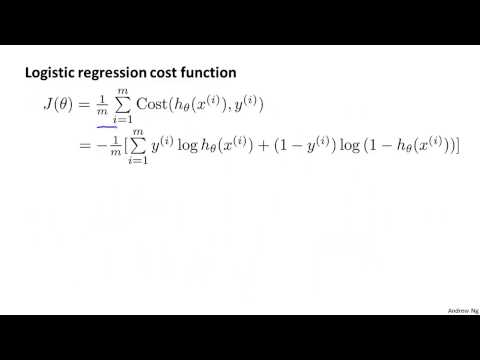 6 5 - Simplified Cost Function and Gradient Descent 10 min)