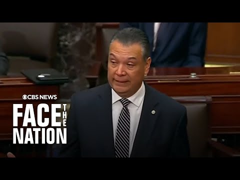 Sen. Alex Padilla gives emotional Senate floor speech about his forced removal from Noem event