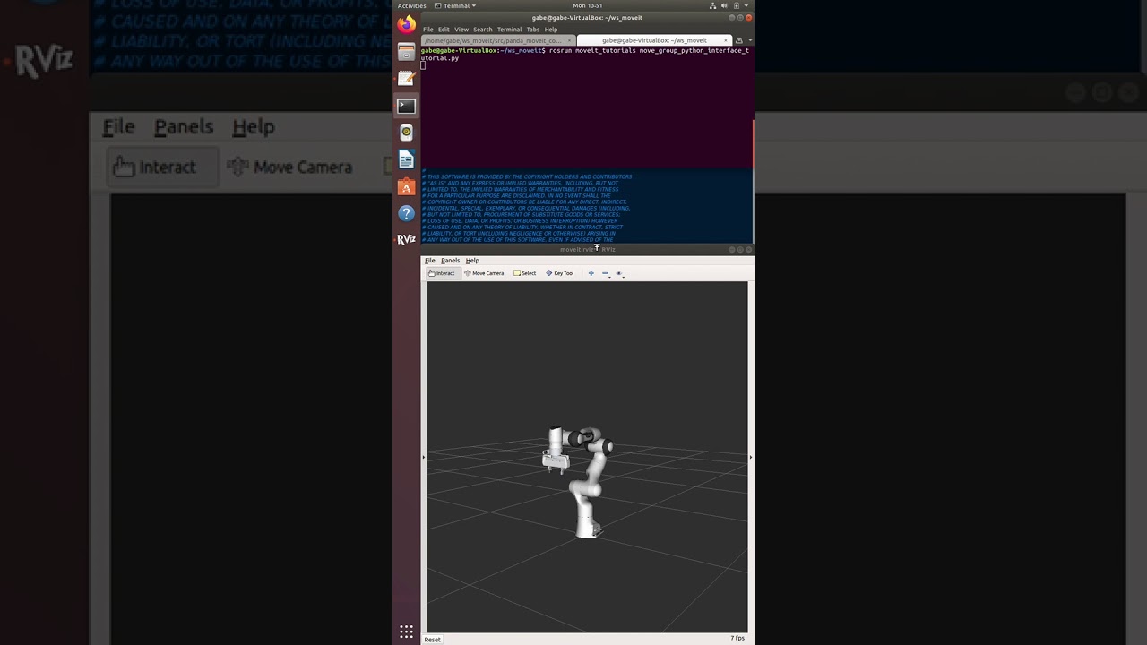 ROS Motion Planning Python Demo
