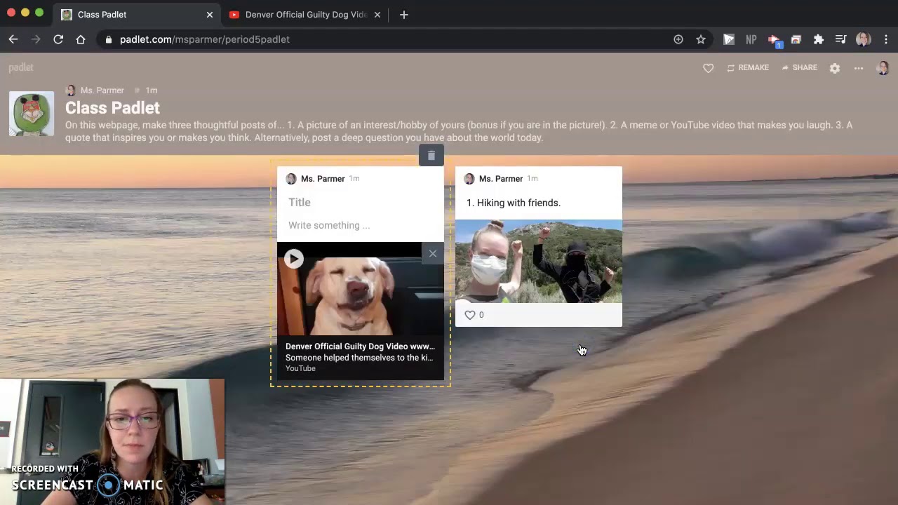 Assignment 1: How to make a post on Padlet
