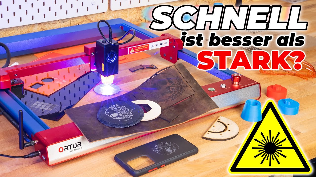 ORTUR Laser Master 3 | SCHNELL mit WIFI LIGHTBURN! (Test 2023 XXL)