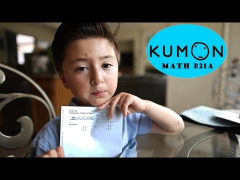 7 year-old uses the Kumon Study Method for Math