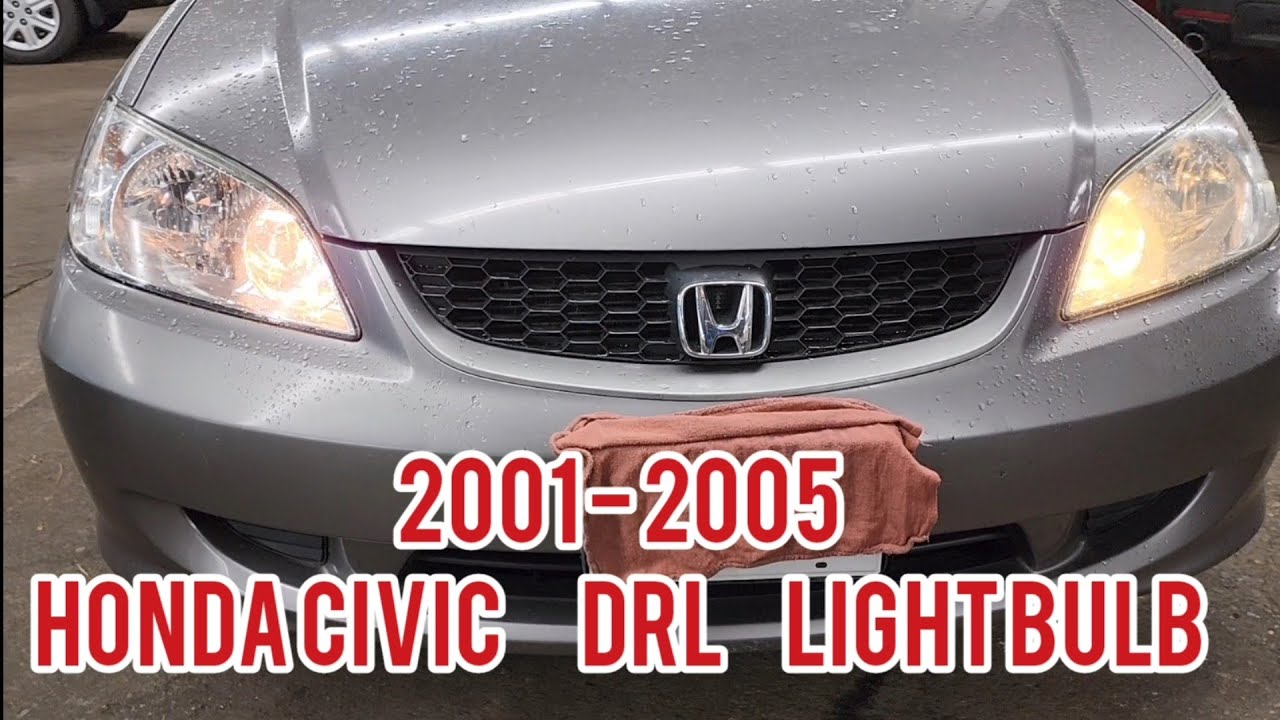 2001-2005 Honda Civic DRL Light Bulb / Very Easy