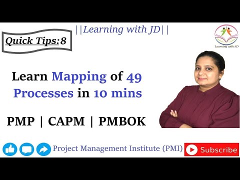 PMP & CAPM Quick Tips 8 – How to Learn Mapping of 49 Processes in 10 ...