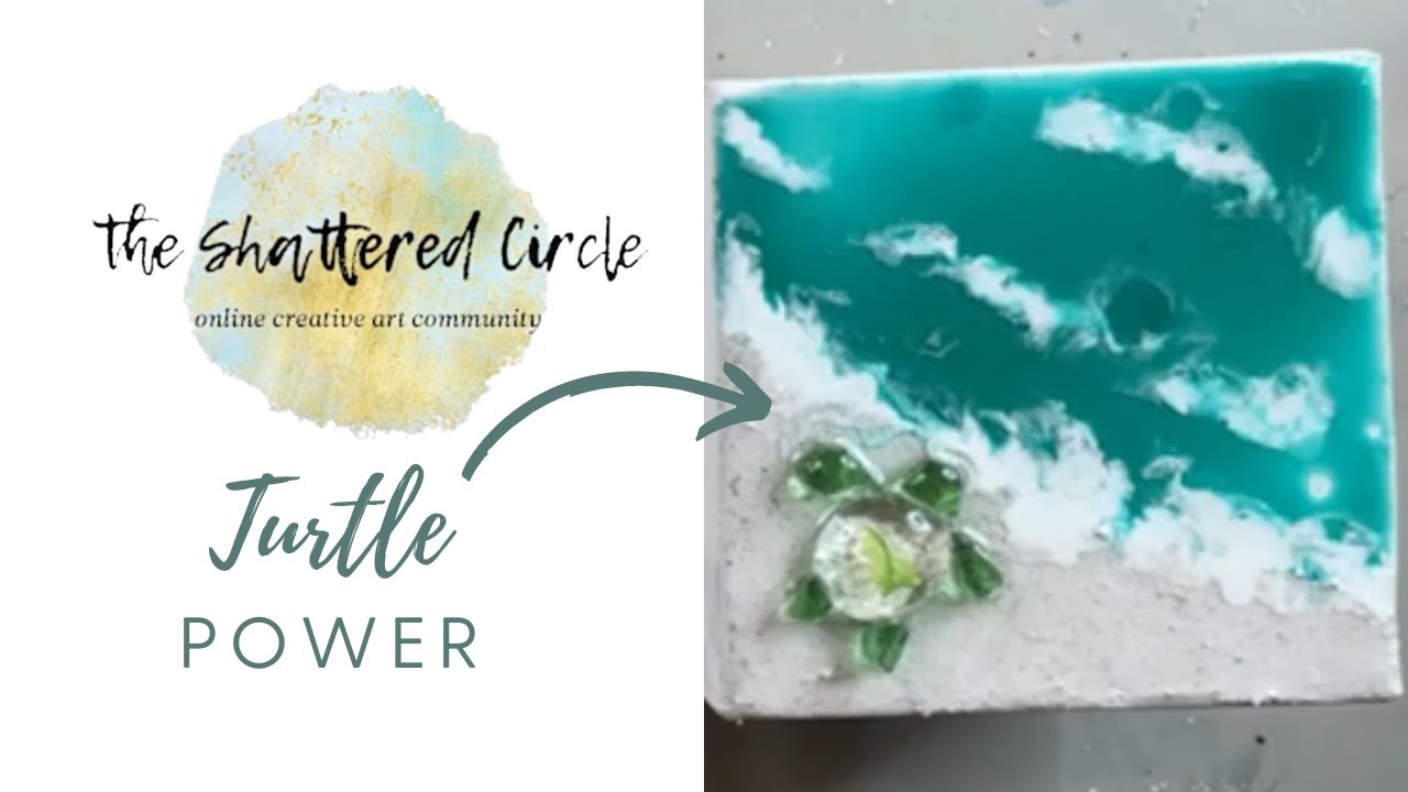 Turtle Power (Glass & Resin Art Tutorial)