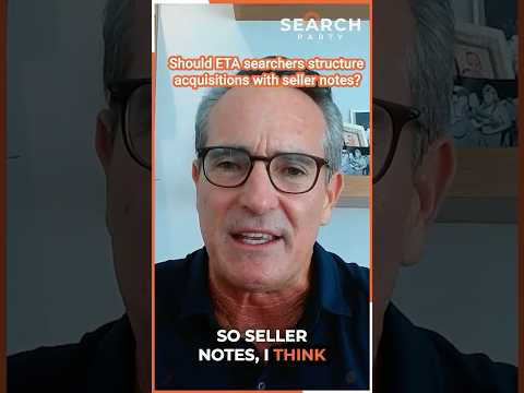 Should ETA searchers structure acquisitions with seller notes?