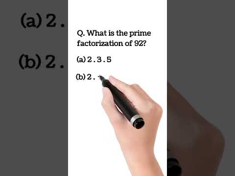 Prime Factorization of 92