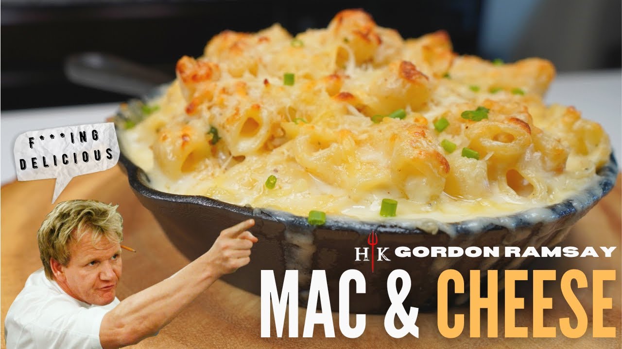 GORDON RAMSAY's Easy, Creamy, CHEESY HELLs KITCHEN Mac and Cheese!(Recipe in description)