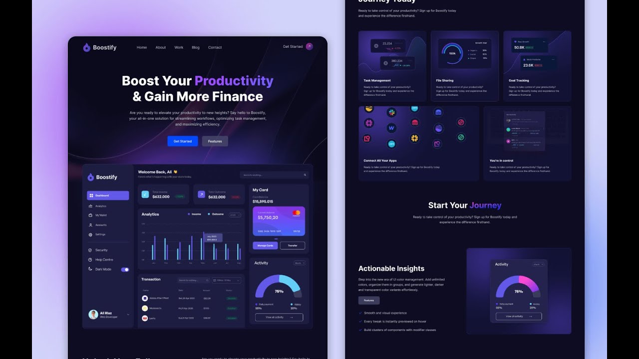 Boostify Saas Website Template