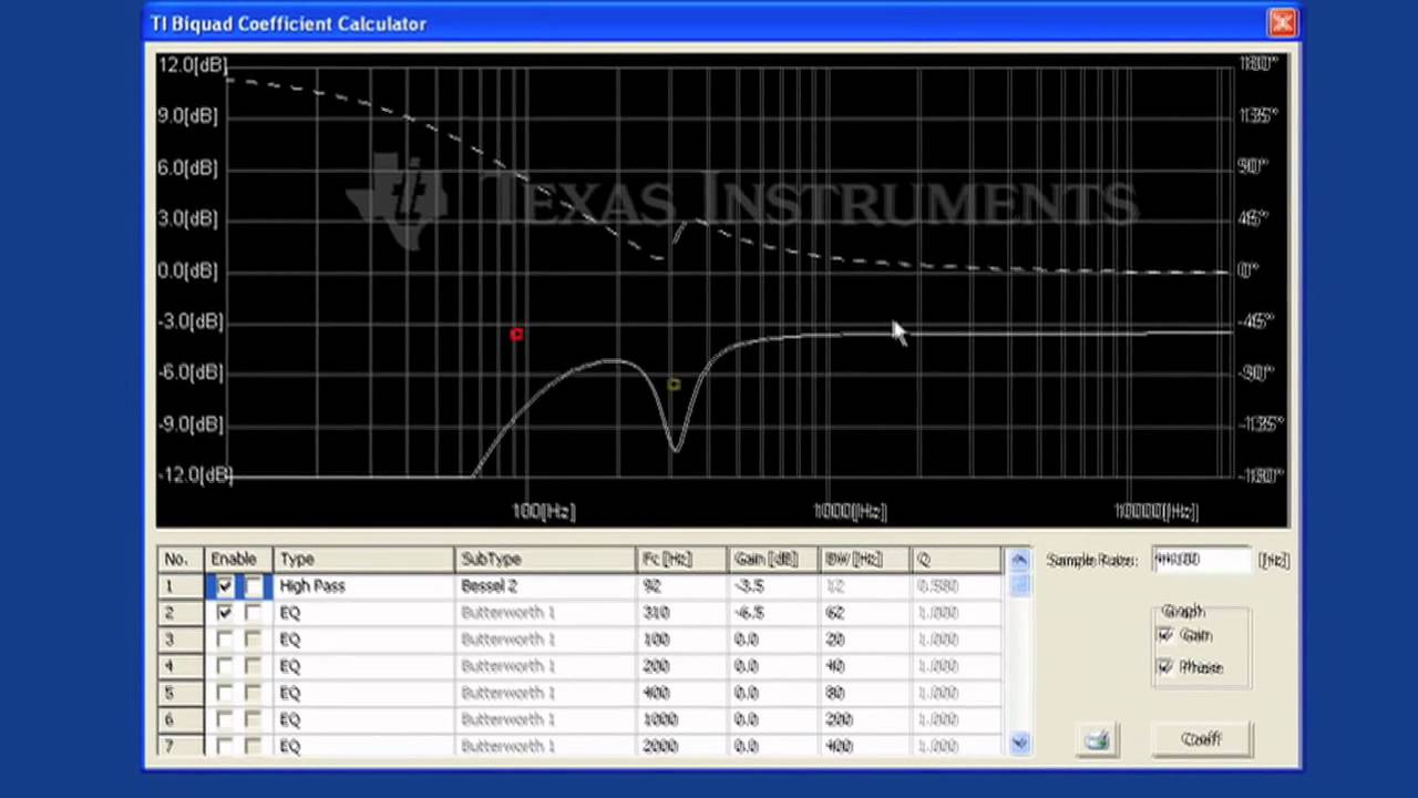 Digital Filter Calculation - Demo
