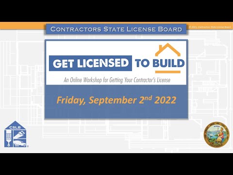 Get Licensed to Build Workshop #29