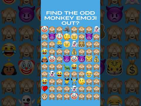 Find the odd monkey emoji ? #shorts