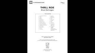 Thrill Ride: Concert Band Conductor Score & Parts: Brian Balmages ...