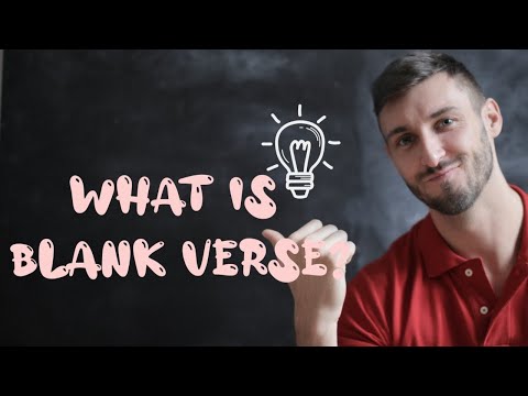 what is Blank verses?