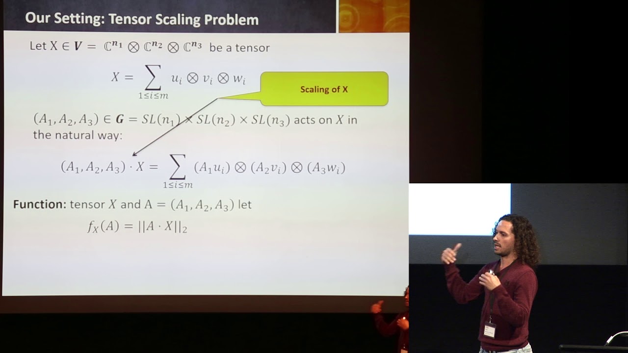 Session 10-4 Alternating minimization, scaling algorithms, and the null cone problem from invariant