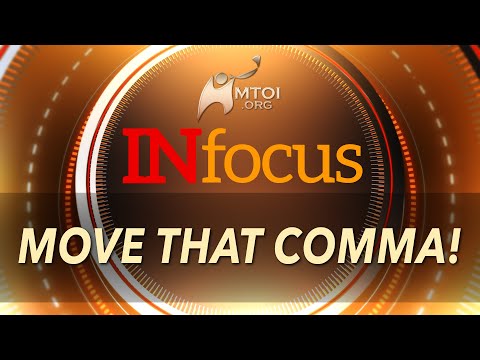 INFOCUS | Move That Comma!