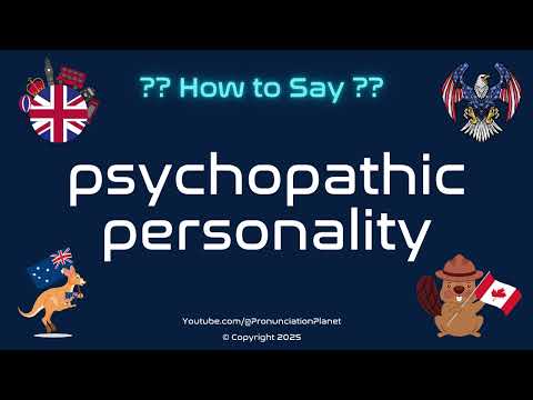 🧠🔪 How to Pronounce psychopathic personality? (CORRECTLY) | Pronunciation Planet
