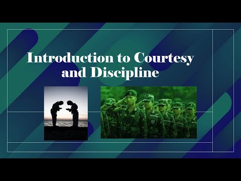 Introduction to Courtesy and Discipline