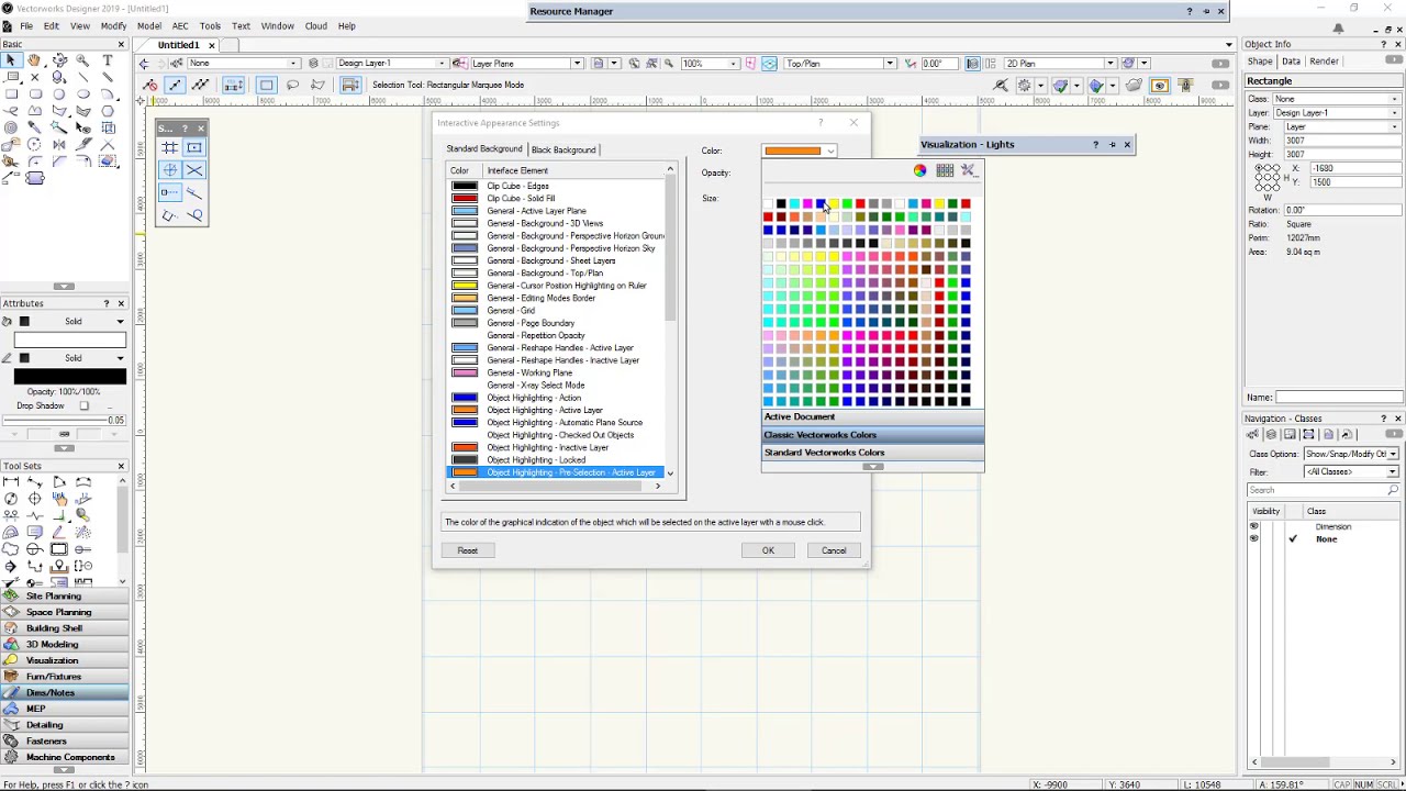 Vectorworks 2019 | File Setting Up