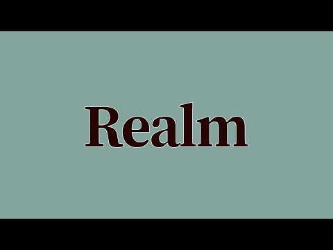 Realm Meaning and Definition
