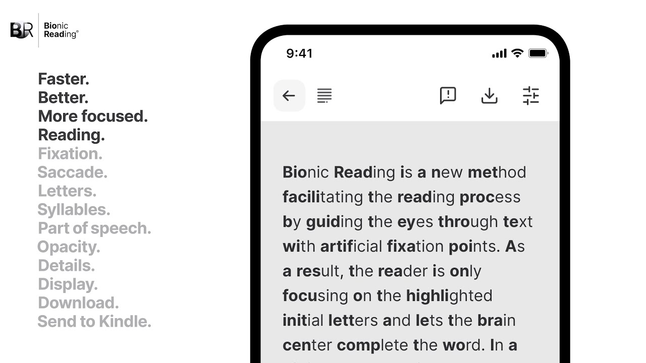 Bionic Reading® App V1, 3 | Bionic Reading®🇨🇭