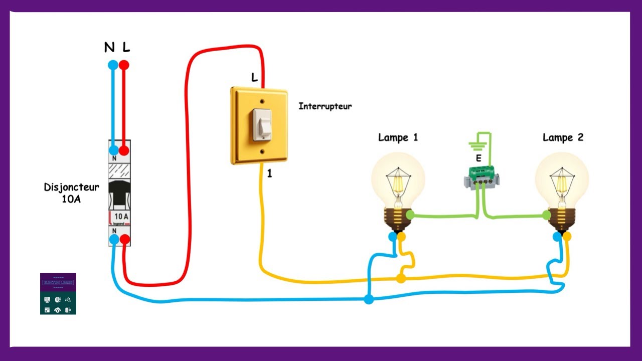 Comment Brancher Un Interrupteur Avec Deux Ampoules Schéma Electrique