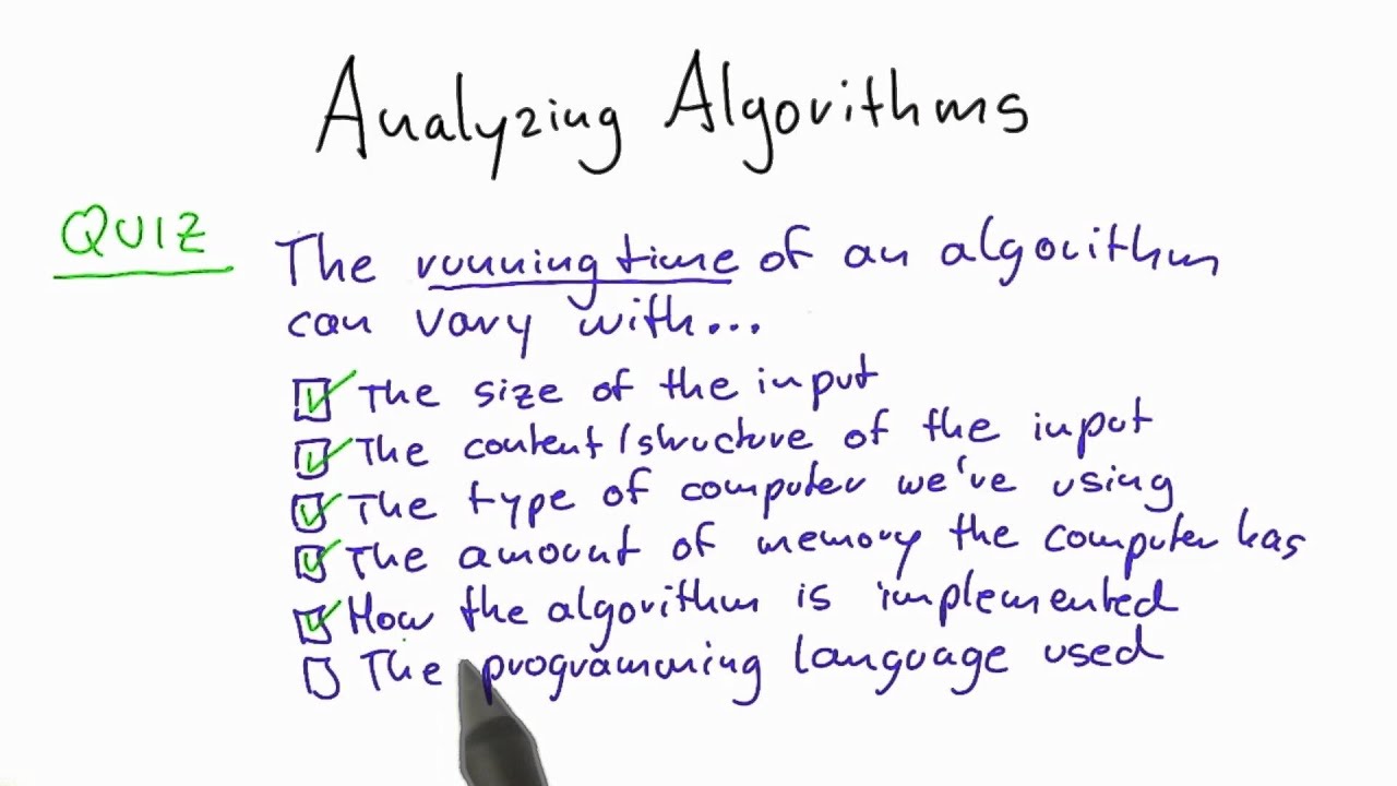 Analyzing Algorithms Solution - Intro to Theoretical Computer Science