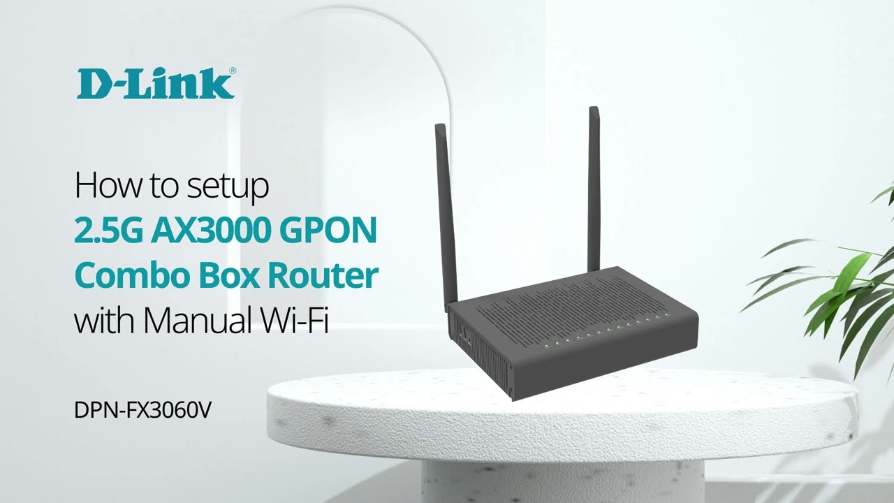 D-Link, DPN-FX3060V Manual Wi-Fi Setup