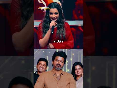 Trisha Krishnan🥰🫶 Cute Moments Thalapathy Vijay🔥 | Trisha & Vijay Interview
