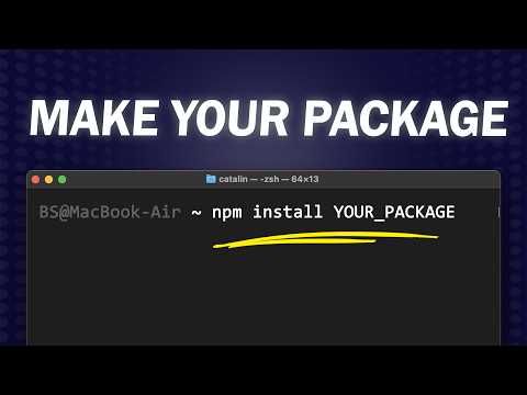 How to create and PUBLISH your own NPM package