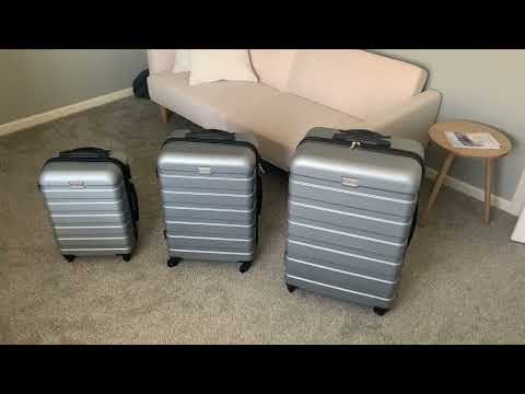 Coolife Luggage 3 Piece Set Suitcase Spinner Hardshell Lightweight TSA Lock Review