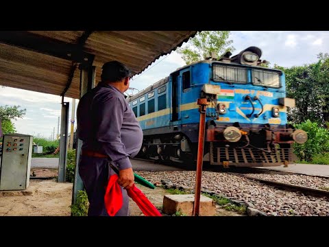 Gateman Work in Railway D Grade Job at Railway Crossing